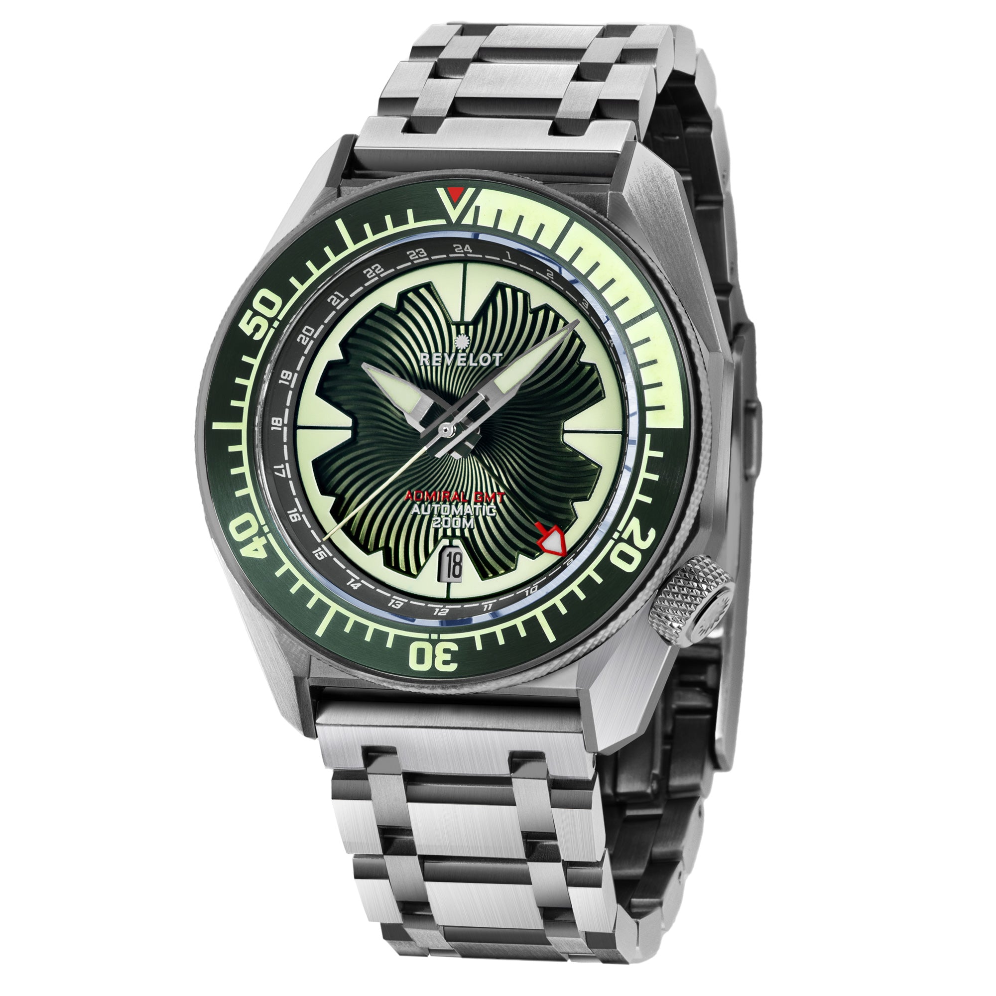 R10 Admiral GMT Army Steel – Timekeeper