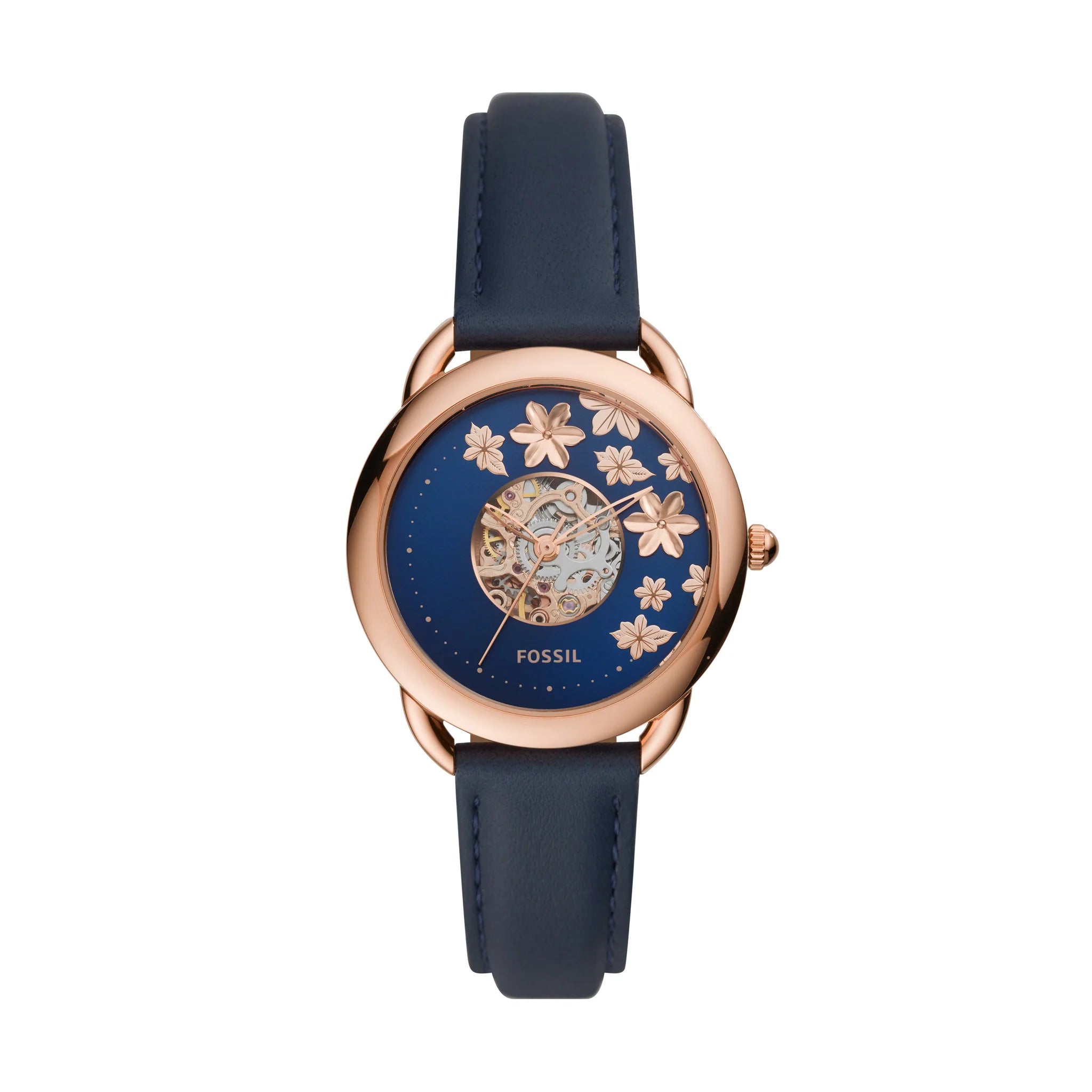 Tailor Automatic Blue Leather Watch – Timekeeper